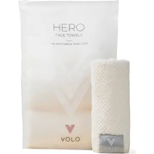 VOLO 3-pack Hero Face Towels - Salt White