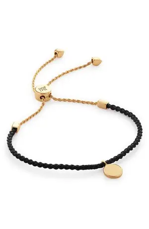 Monica Vinader Linear Disc Friendship Chain Bracelet - 18k Gold Vermeil