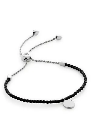 Monica Vinader Monica Vinader Linear Disc Friendship Chain Bracelet Sterling Silver