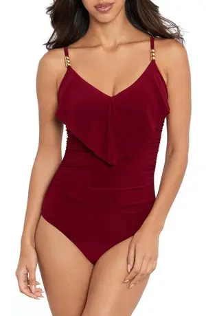 MAGICSUIT® Isabel One-piece Swimsuit - Merlot