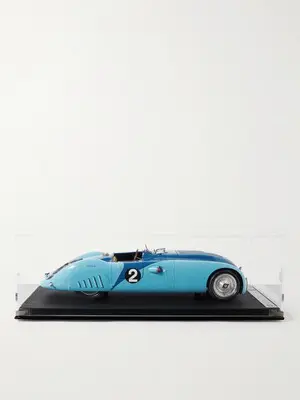AMALGAM COLLECTION Bugatti Type 57g Tank 1:8 Model Car - Blue