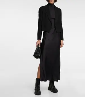 Brunello Cucinelli Cropped Blazer - Black