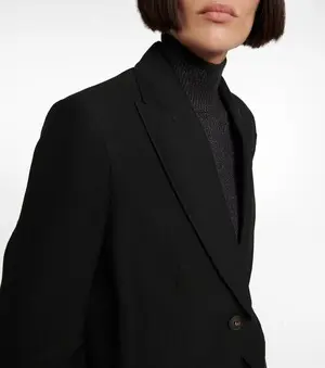 Brunello Cucinelli Cropped Blazer - Black