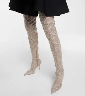 Paris Texas Embellished Over-the-knee Boots