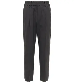 Brunello Cucinelli High-rise Tapered Pants