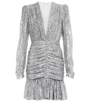 Costarellos Libby Embellished Ruched Minidress