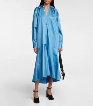 MAISON MARGIELA Cotton Midi Shirt Dress
