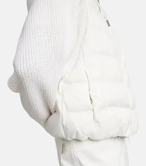 Brunello Cucinelli Wool And Cashmere-blend Knit Jacket - White