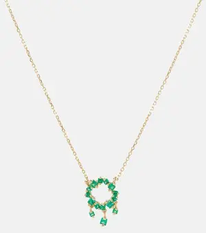 SUZANNE KALAN 18kt Yellow Necklace With Emeralds - Gold