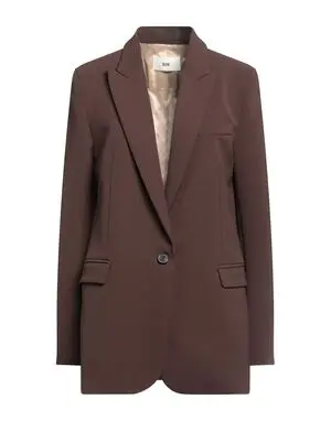 SOLOTRE Single-breasted Blazer - Brown