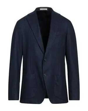 Altea Man Blazer Dark Brown Size 40 Wool, Polyamide, Polyester Blue