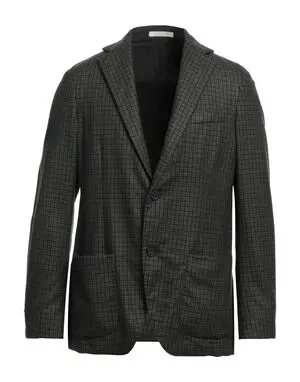 Altea Man Blazer Dark Brown Size 40 Wool, Polyamide, Polyester Dark Green