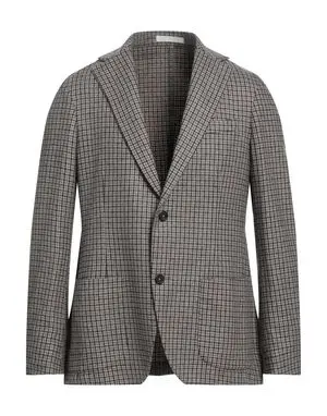 Altea Man Blazer Dark Brown Size 40 Wool, Polyamide, Polyester Dove Grey