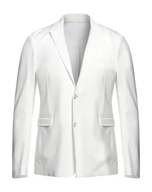 PAOLO PECORA Single-breasted Blazer - White