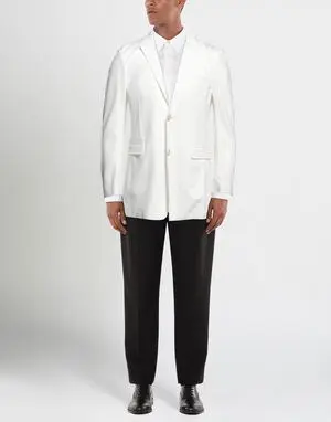 PAOLO PECORA Single-breasted Blazer - White