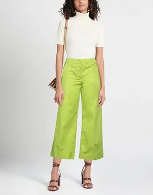 KAOS Flared High-waisted Pants - Green