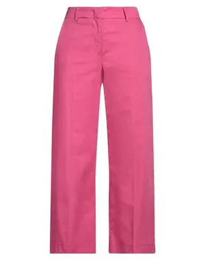 KAOS Flared High-Waisted Pants Pink