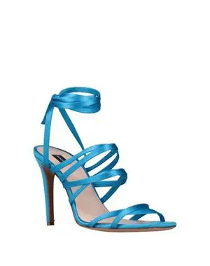 Pinko Lace-up Stiletto Sandals - Blue