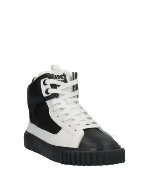Just Cavalli Leather High-top Sneakers - White