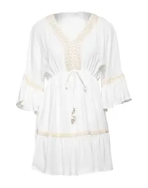 VANESSA SCOTT Flared Mini Dress - White