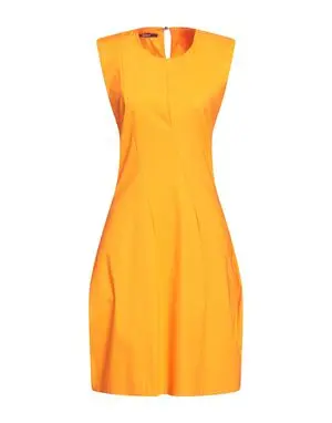SISTE'S Midi Flared Dress - Orange