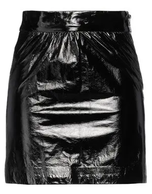 Pinko Mini Flared Sheepskin Skirt