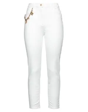 Elisabetta Franchi Cotton-blend Tapered Jeans - White