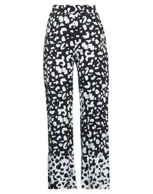 AINEA AINEA Animal Print Straight Leg Pants Black