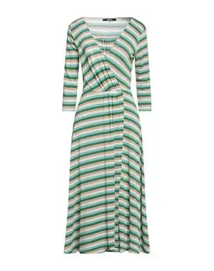 SISTE'S Midi Trapeze Dress - Green