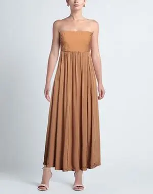 ALESSIA SANTI Midi Dress Viscose Blend - Camel