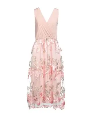 VANESSA SCOTT Midi Trapeze Dress Blush