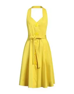Moschino Midi Flared Dress - Yellow
