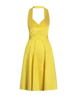 Moschino Midi Flared Dress - Yellow