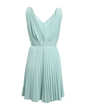 VANESSA SCOTT Mini Pleated Lamé Dress - Blue