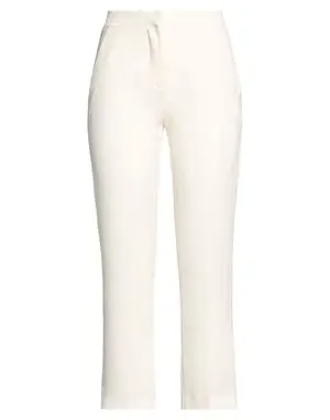 SEMICOUTURE Straight-Leg Crepe Pants Ivory