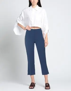 SEMICOUTURE Straight-leg Crepe Pants - Navy