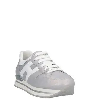 Hogan Leather Low-top Sneakers - Silver