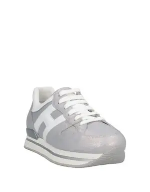 Hogan Leather Low-top Sneakers - Silver