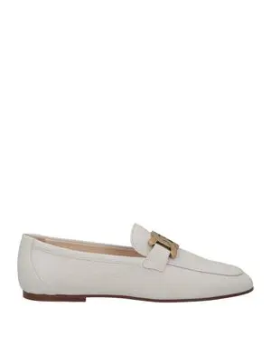 TOD'S Loafers In Leather Light Grey