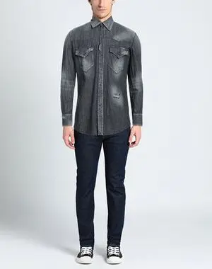 Dsquared2 Denim Shirt Size Cotton - Grey