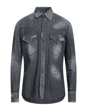 Dsquared2 Denim Shirt Size Cotton - Grey