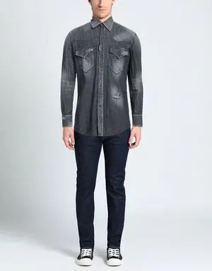 Dsquared2 Denim Shirt Size Cotton - Grey
