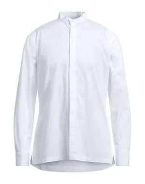 PAOLO PECORA Shirt Size Cotton, Elastane - White