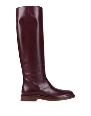 TOD'S Leather Riding Boots - Red