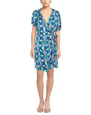ANGELA MELE MILANO Mini Viscose Wrap Dress