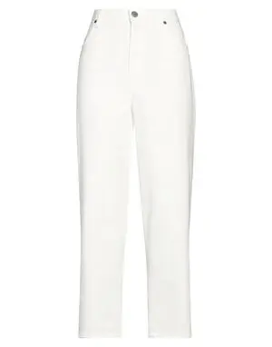GAËLLE PARIS Tapered High-waisted Jeans - White