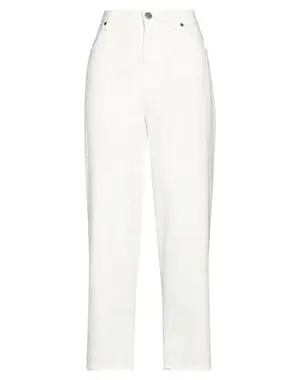 GAËLLE PARIS Tapered High-waisted Jeans - White