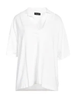 ROBERTO COLLINA Classic Collar Knit Top - White