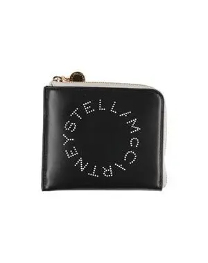 Stella McCartney Wallet Textile Fibers - Black