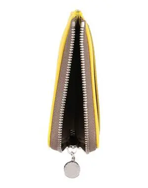 Stella McCartney Wallet Textile Fibers - Yellow